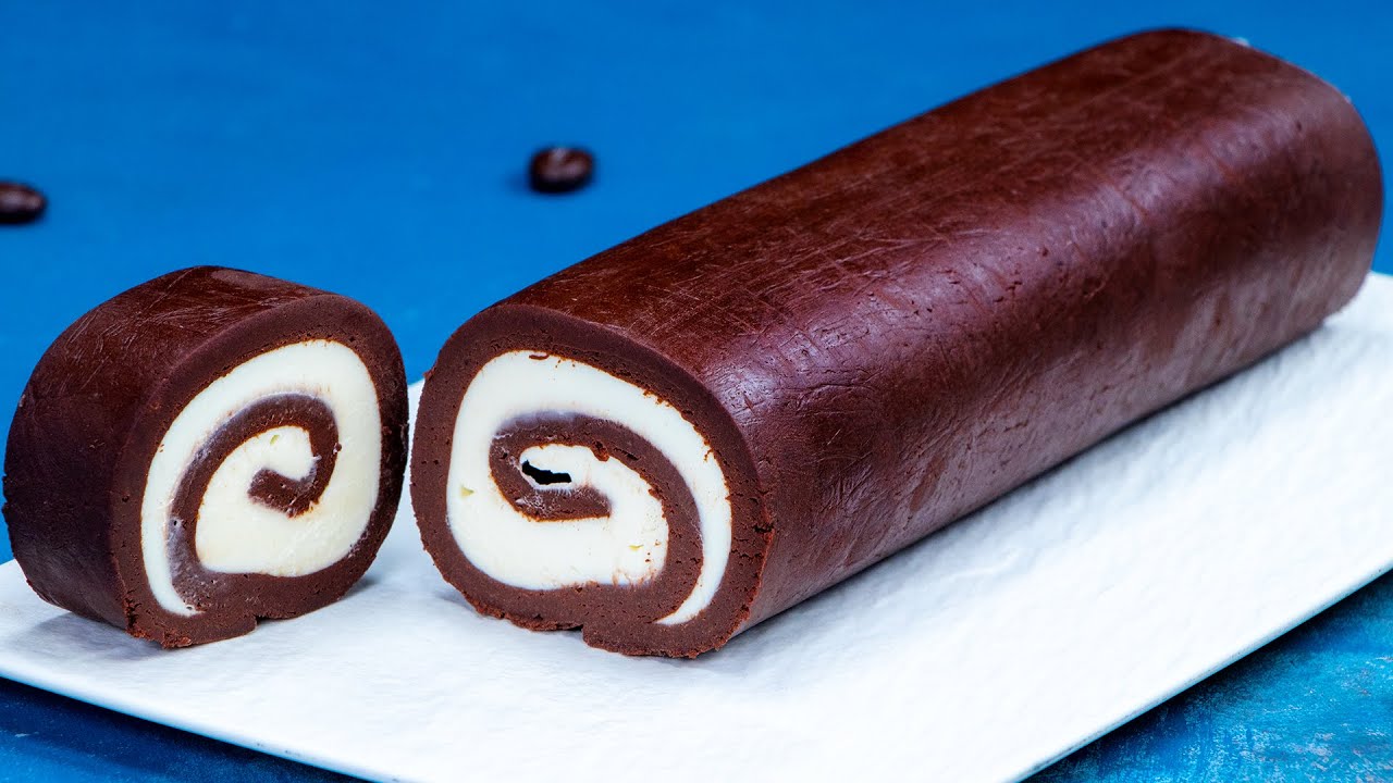 I cook it for the coffee in 10 min. Without oven! Miracle roulade - YouTube