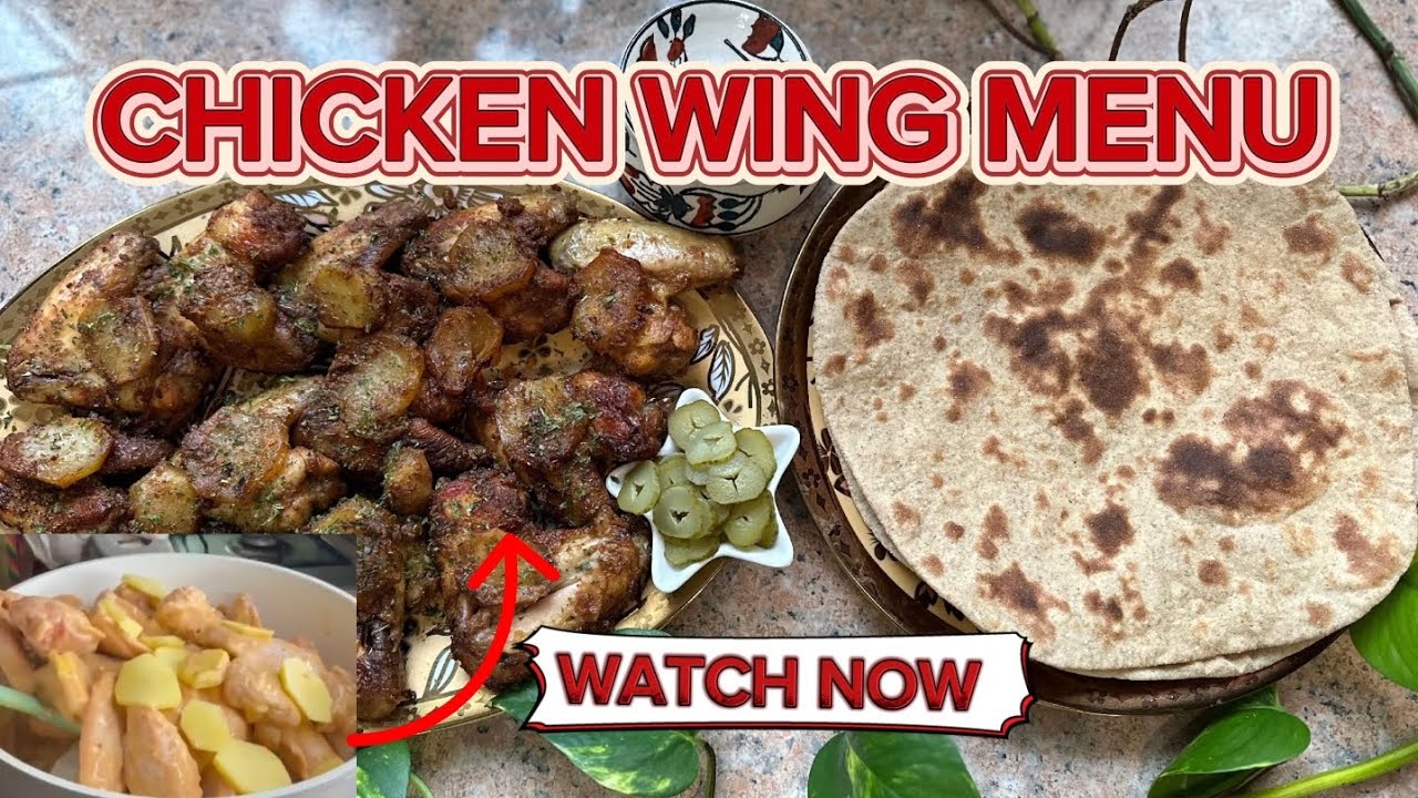 CHICKEN WING MENU 🍗 | Whole lunch menu | Easy and delicious - YouTube