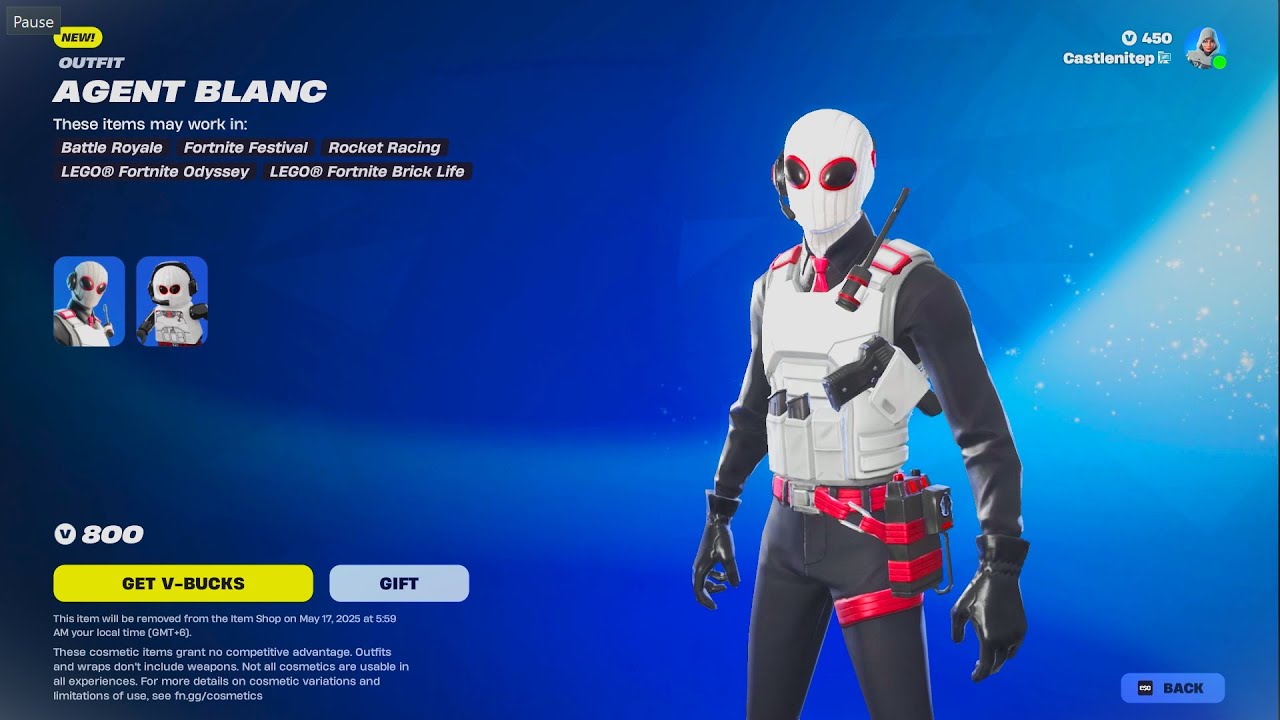 Agent Blanc As Spyder Man In today Fortnite item shop...!!!! - YouTube