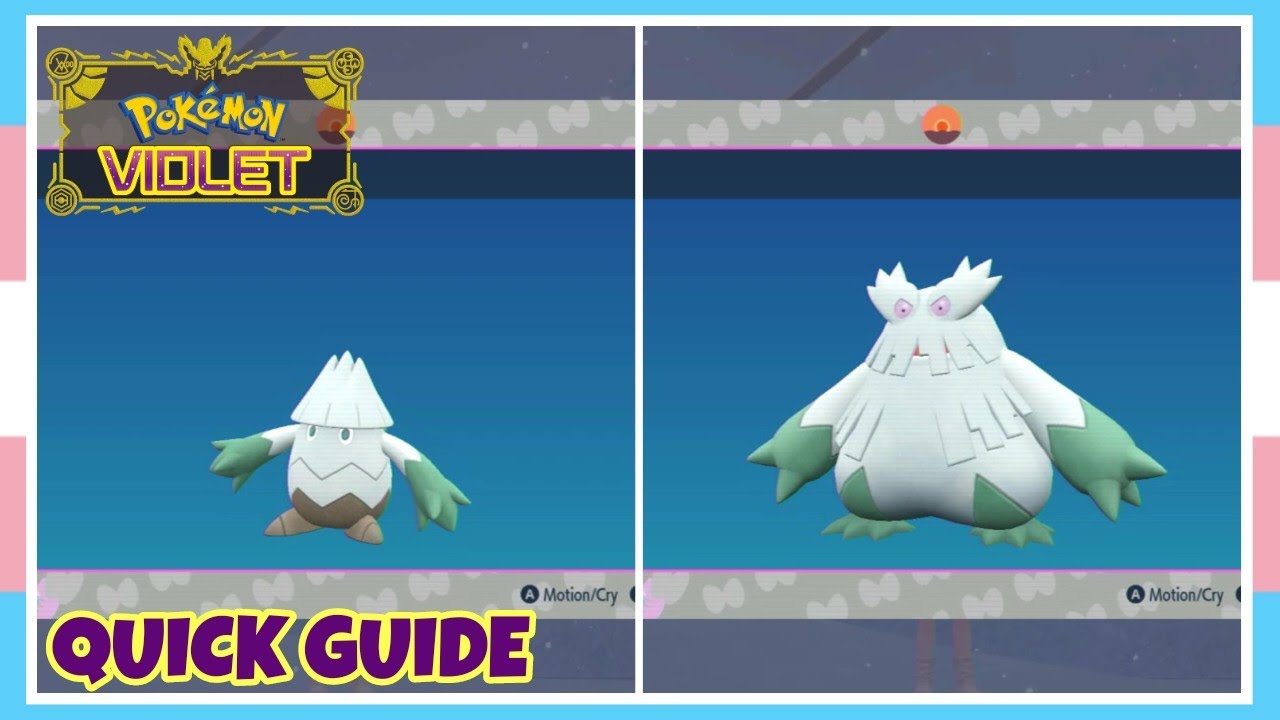 How To Evolve Snover Into Abomasnow In Pokemon Scarlet & Violet | Quick ...