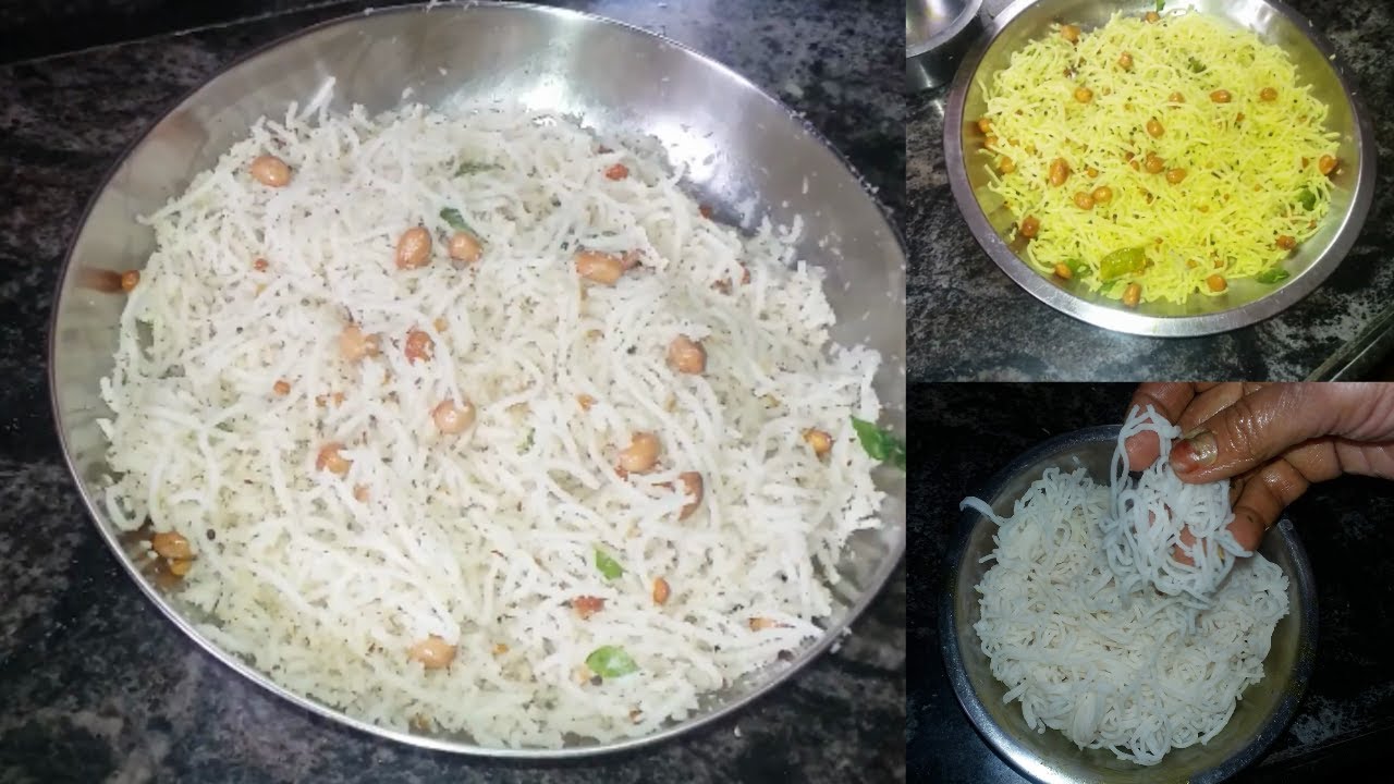 Traditional Rice Sevai, Lemon Sevai, Coconut Sevai Recipes in Tamil ...