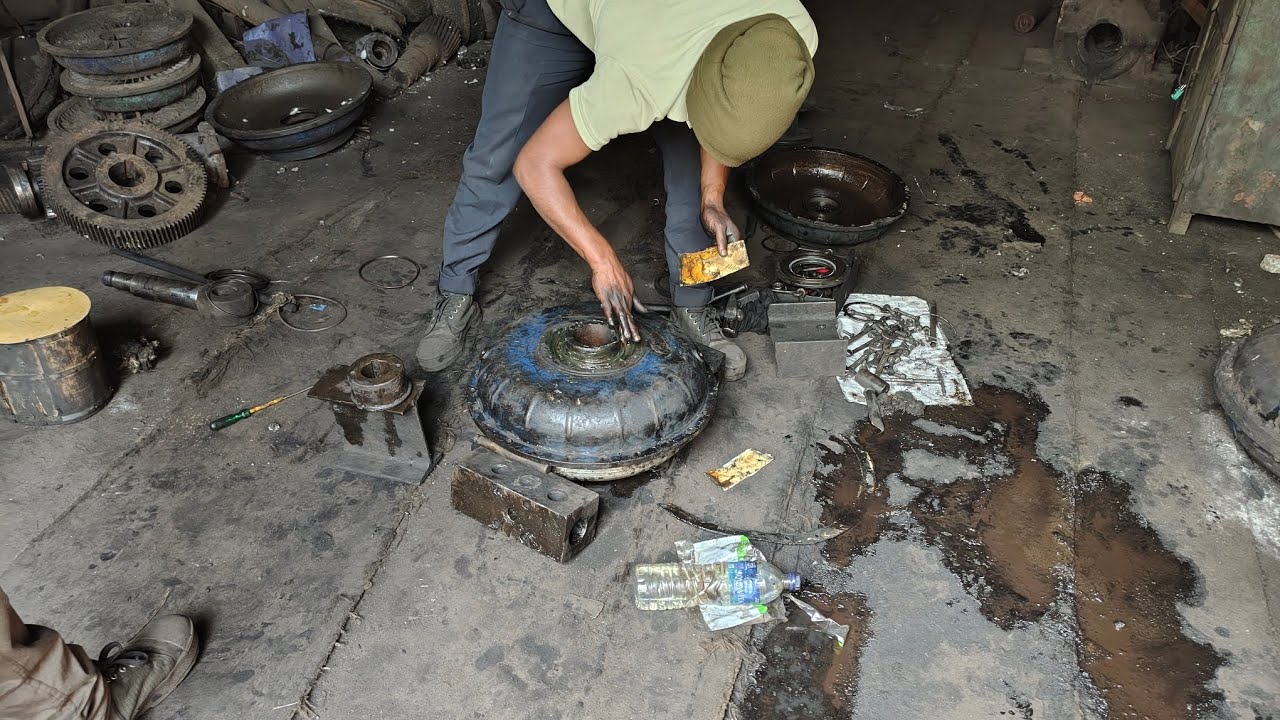 fluid coupling repairing and Fixed at hand made - YouTube