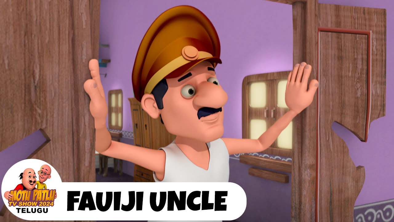 Fauji Uncle | Motu Patlu Ful Episode 113 | Telugu Cartoon Story | New ...