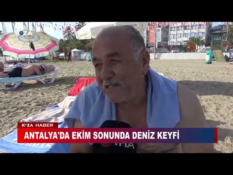 ANTALYA'DA EKİM SONUNDA DENİZ KEYFİ