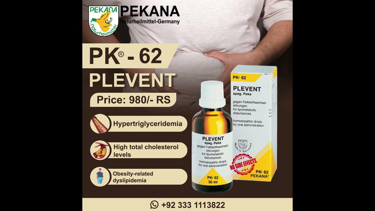 PK 62 PLEVENT For Increased Fat Values in Blood, hypercholesterolemia #Pekana #WeightLoss - YouTube