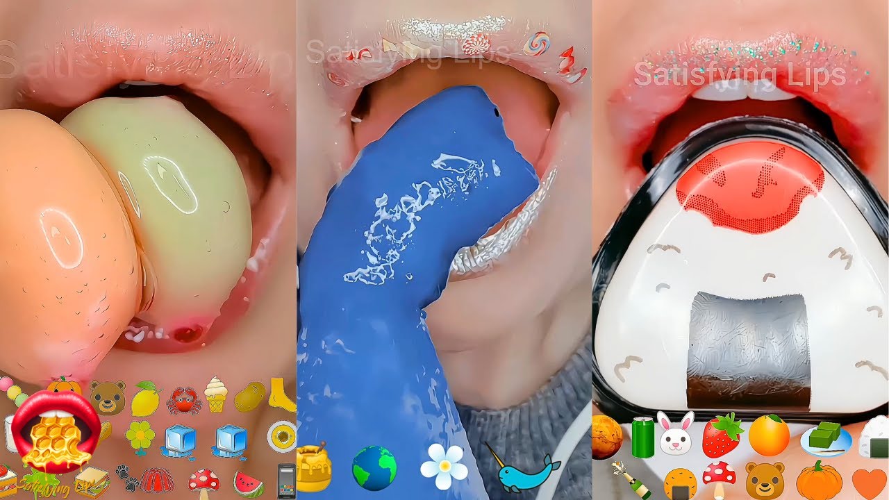 10 Minutes Satisfying ASMR Eating Emoji Food Challenge Compilation ...