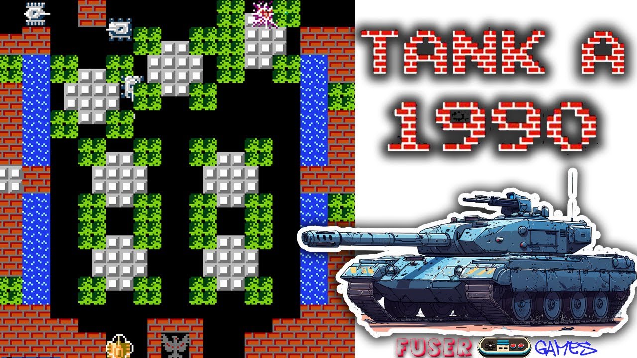 Tank A 1990 [Stage 1-12 (2 Player Solo)] 7:55, Famicom, NES - YouTube