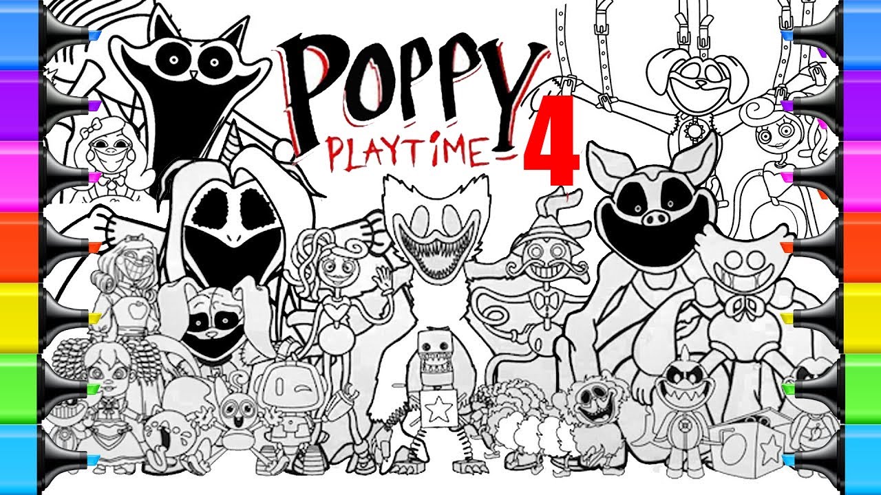 NEW Chapter OF Poppy / How to Color ALL Monster from Poppy Playtime ...