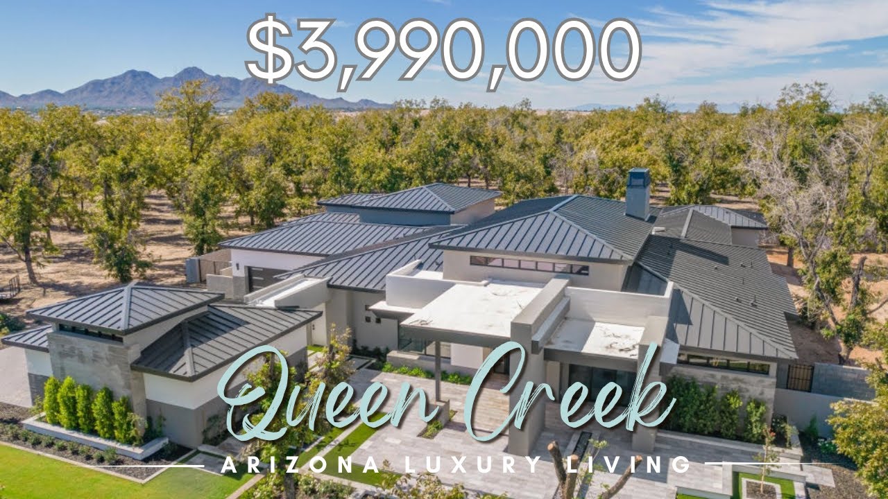 Queen Creek Resort Style Home in Gated Pecan Lights Community - YouTube