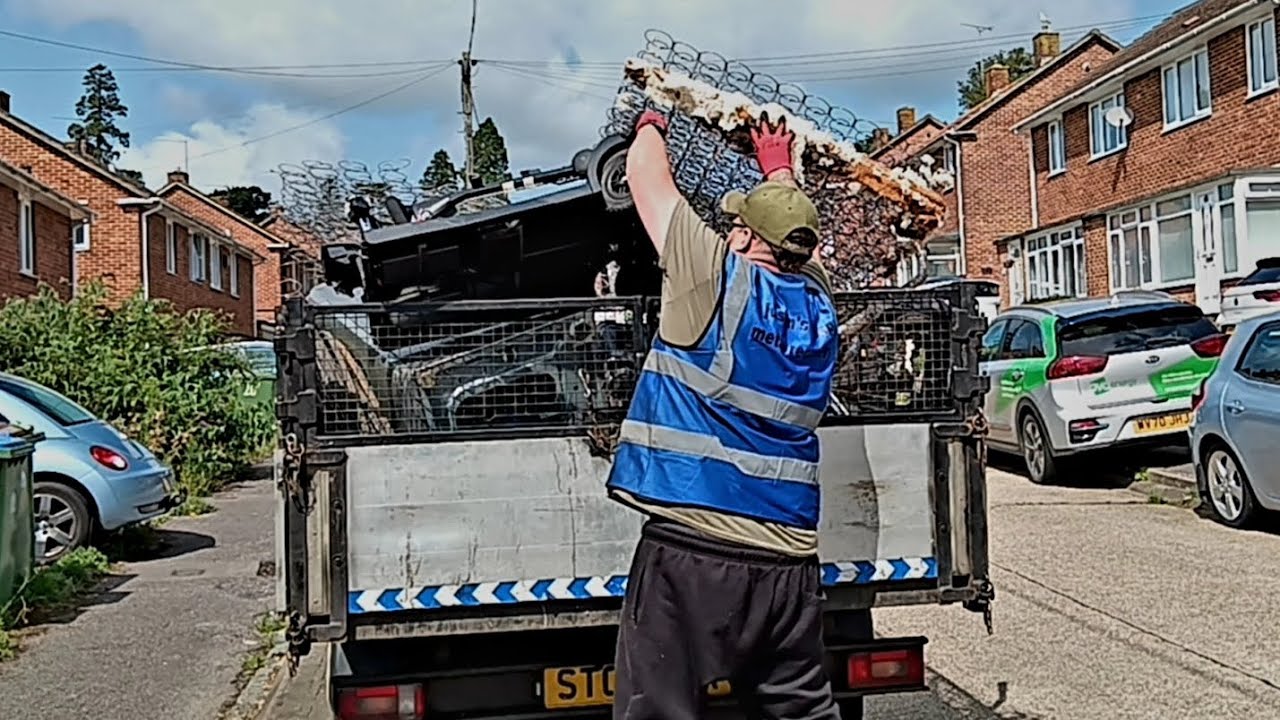 Stacking Scrap metal High and fast! - YouTube