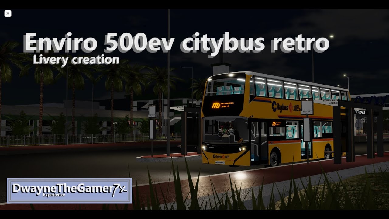 Enviro 500ev citybus retro livery | Roblox Jusdrive - YouTube