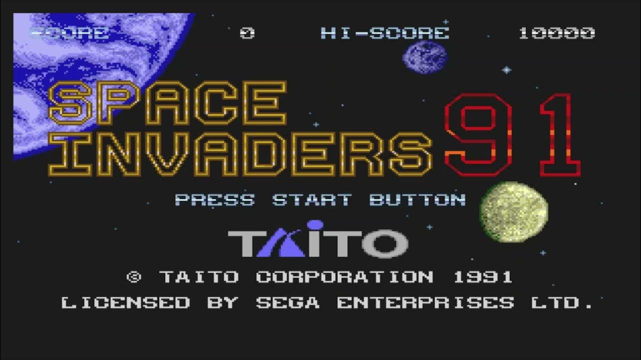Space Invaders '91 - Sega Genesis - Start Up - YouTube