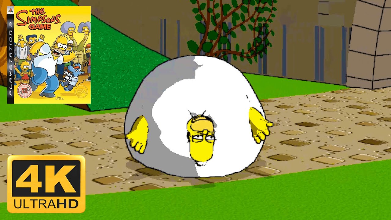 The Simpsons Game (PS3 2007) REMASTERED 4K 60FPS Playthrough - YouTube