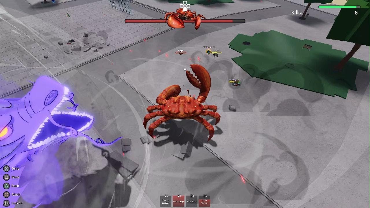 Tsb crab boss gameplay - YouTube