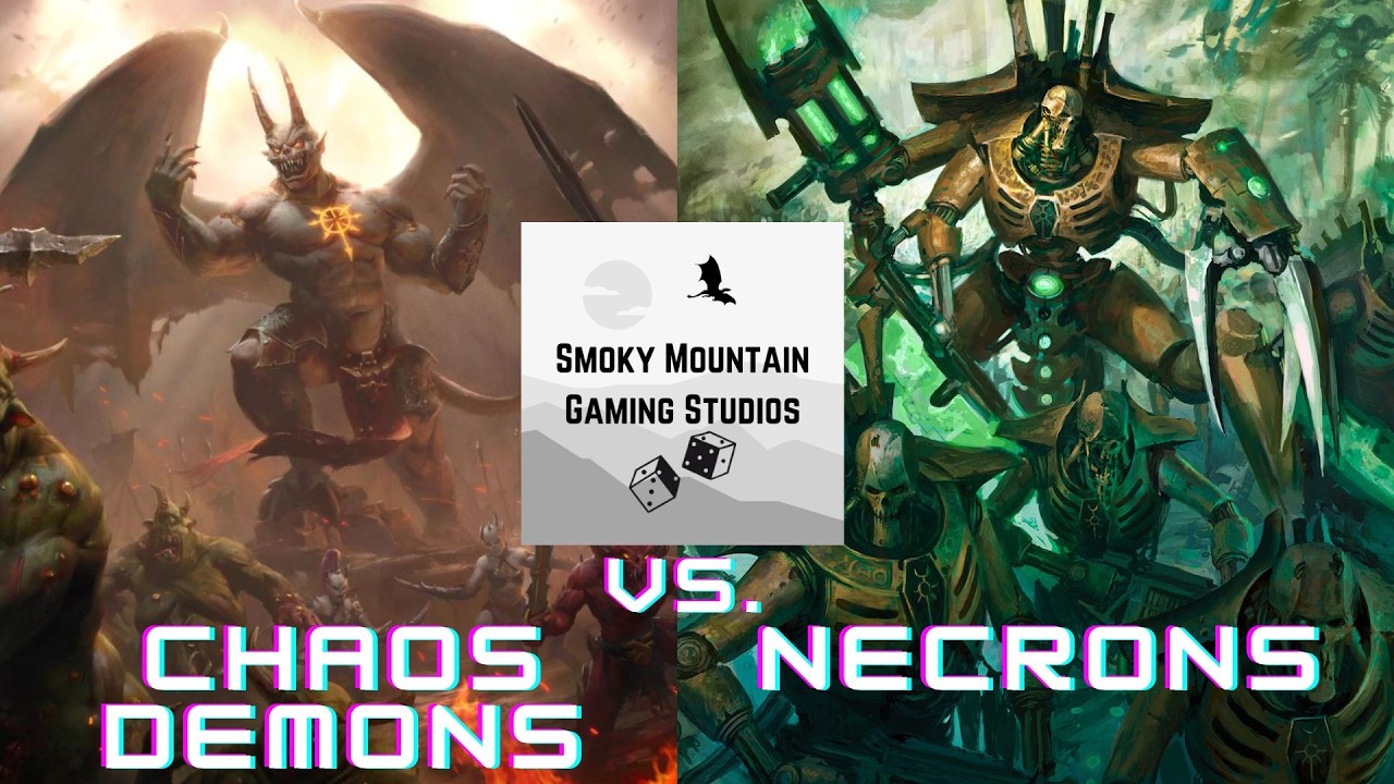 Chaos Demons Vs. Necrons Warhammer 40k Live Chapter Approved 25-26 ...