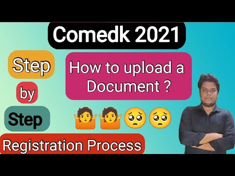 COMEDK 2021 || Step by Step Registration Process || How to Upload a ...