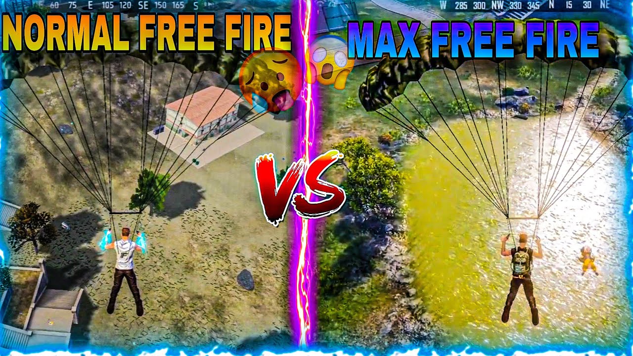 Free Fire MAX Ultra 4k Graphics Power in Garena vs 😲 Normal Free Fire ...