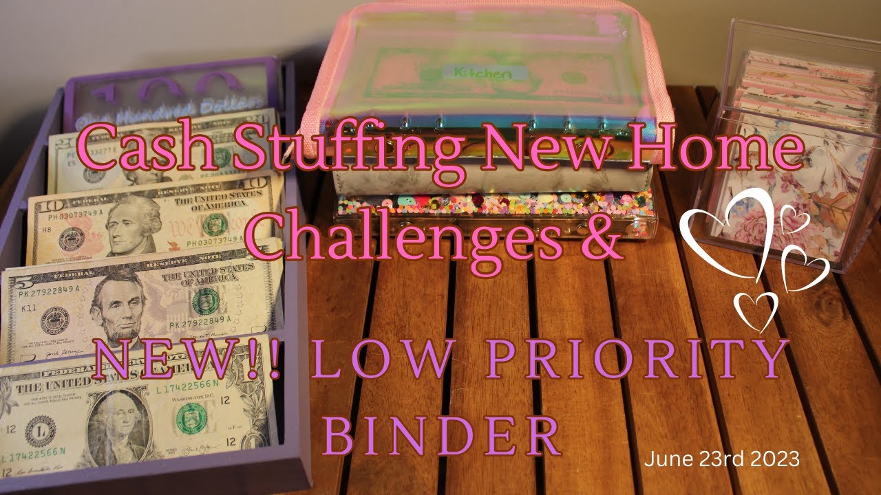Cash Envelope Stuffing| New Home Challenges & Low Priority Challenges ...