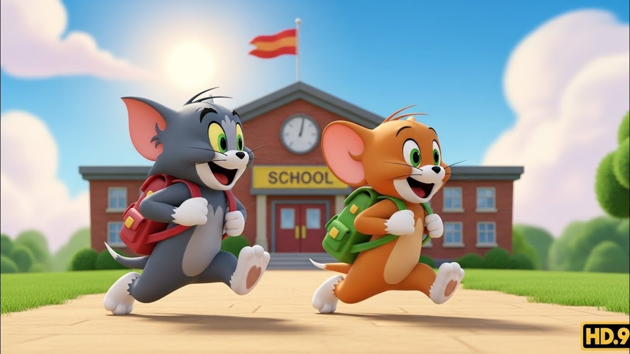 Tom and Jerry’s Back to School Adventure | Fun Kids Poem & Cartoon ...