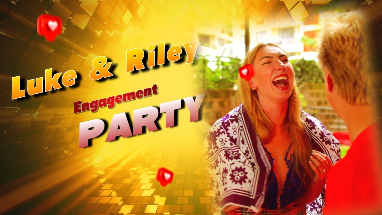 Luke and Riley engagement party - YouTube