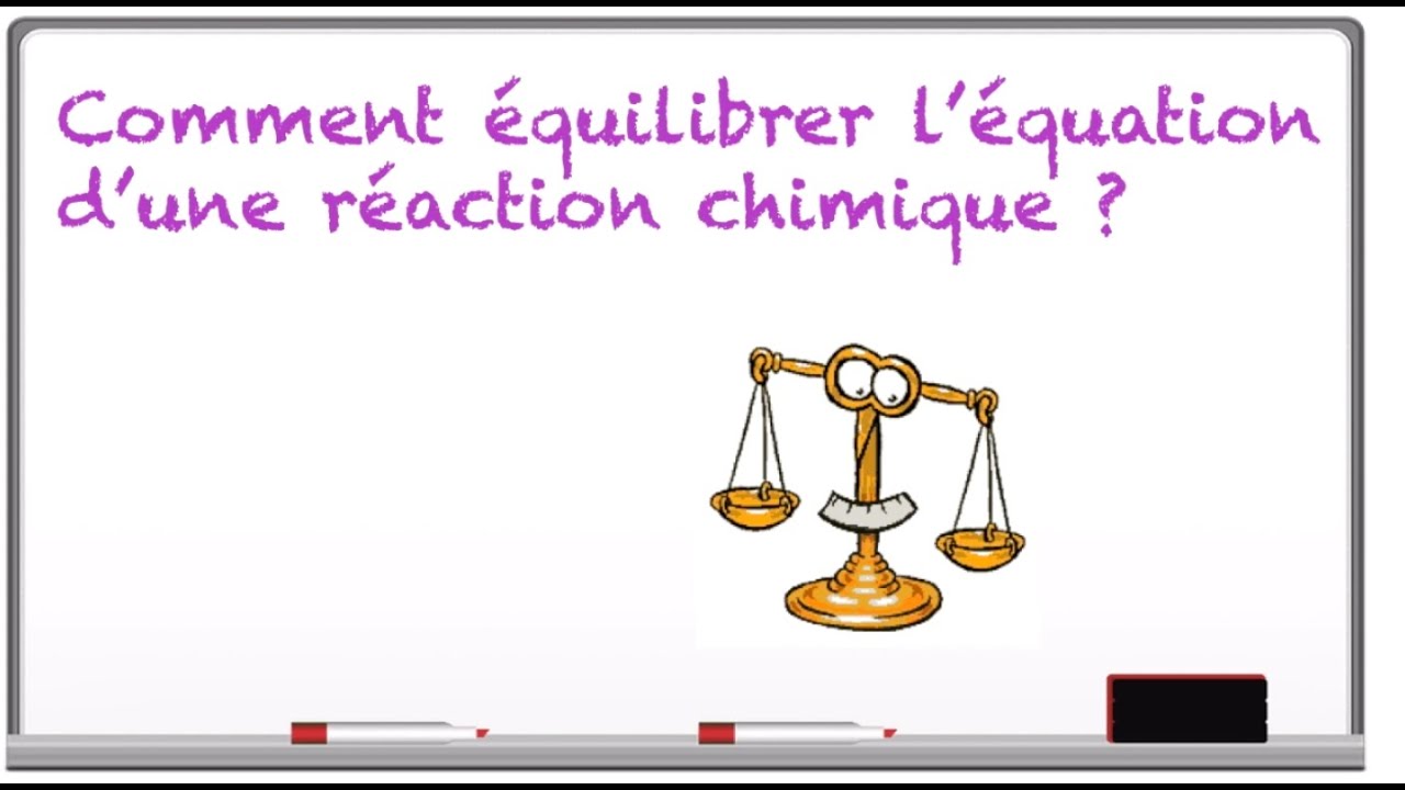 Equilibrer une équation de réaction - YouTube