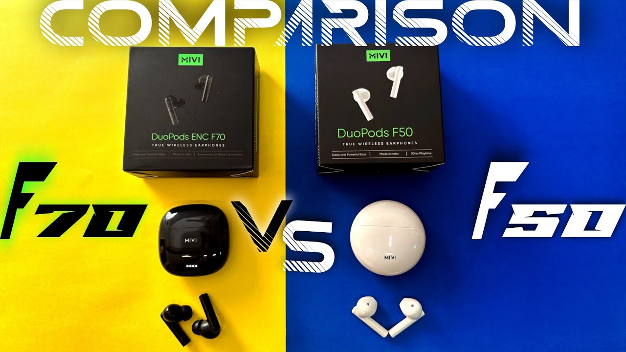 Mivi Duopods F50 Vs F70 | Mivi F50 Vs F70 | Flipkart Sale AirPods - YouTube