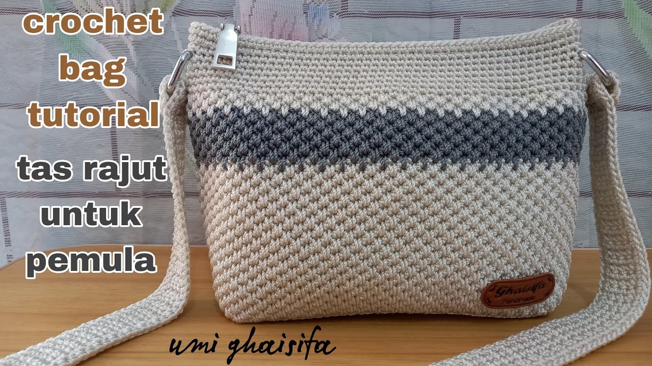 Cara Membuat Tas Rajut Untuk Pemula Motif Spike Simple tapi Elegan ...
