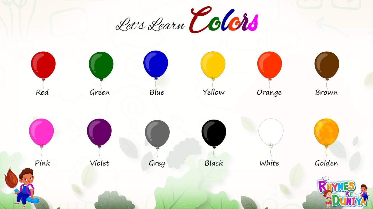 Color Names for Kids – Interactive Learning with Fun Animations! Best ...