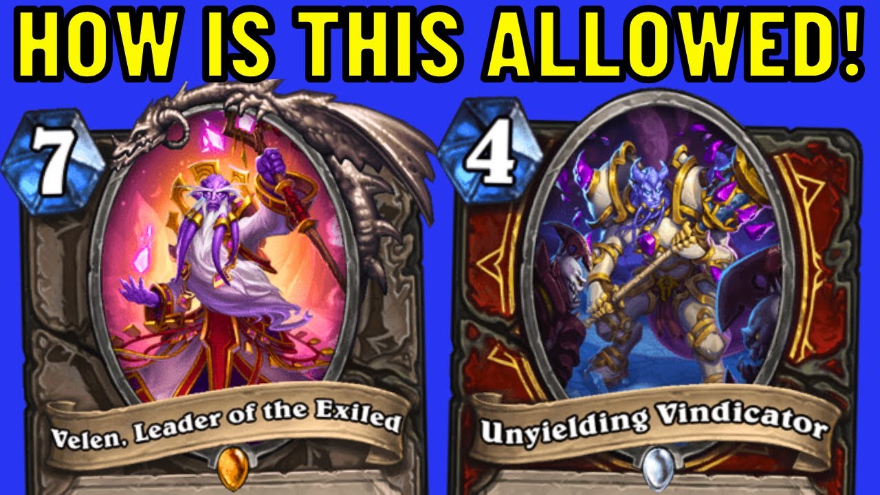 This is SO DUMB! Velen Leader of the Exiled Draenei Warrior OTK! - YouTube