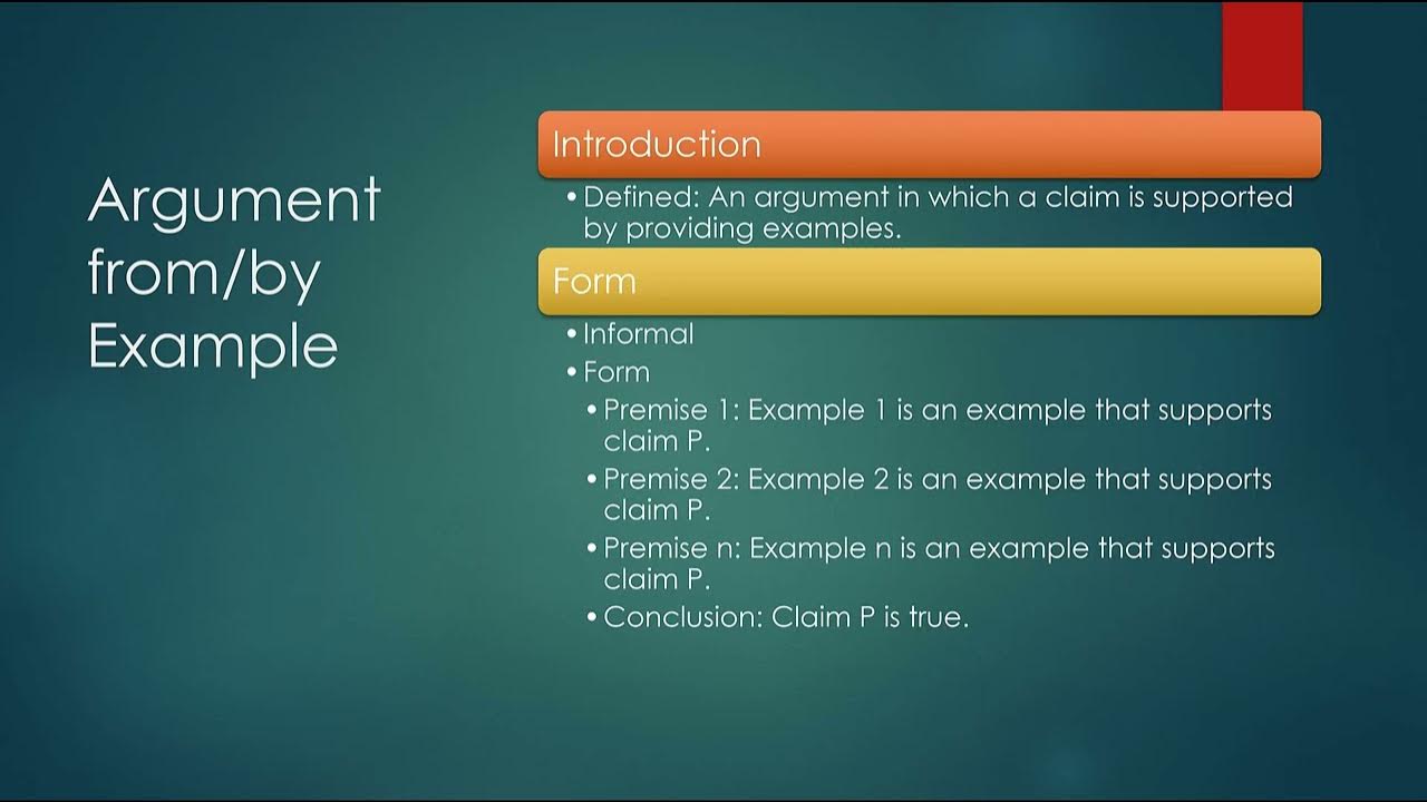 Argument Basics 9 Argument By Example - YouTube