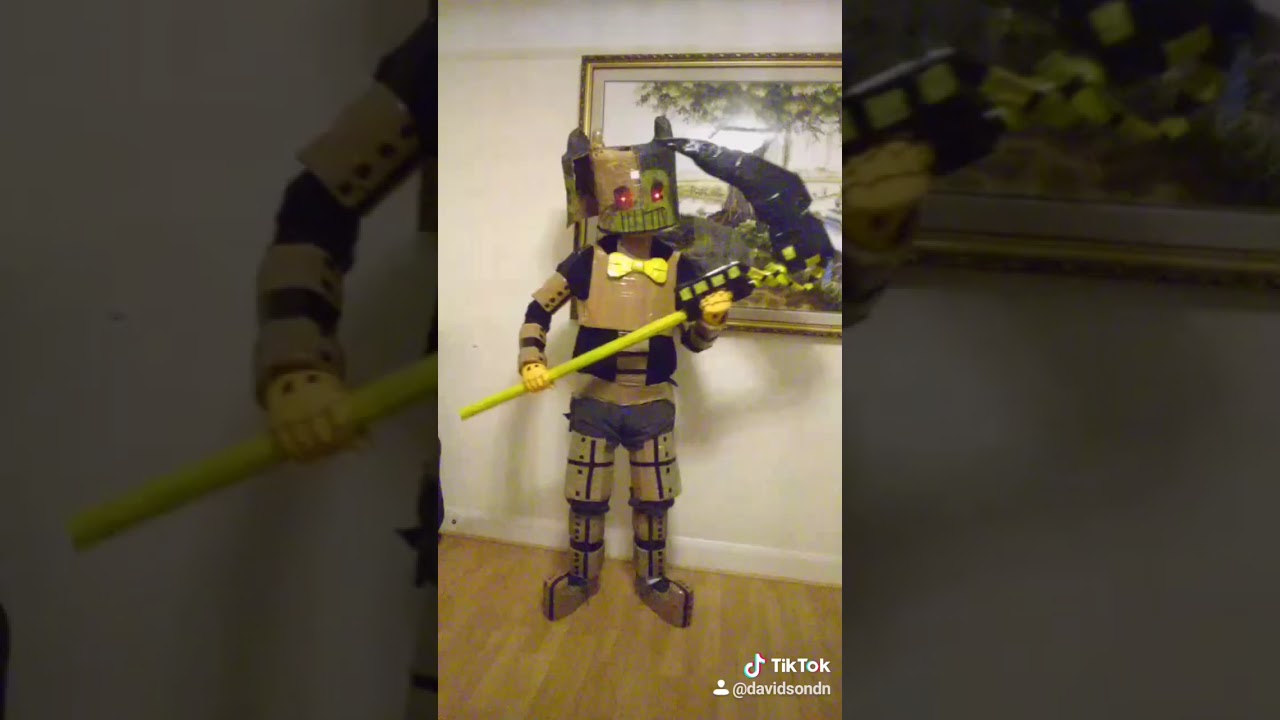 Bendy Bot (Animatronic) cosplay tiktok part 13 (Grim reaper) - YouTube