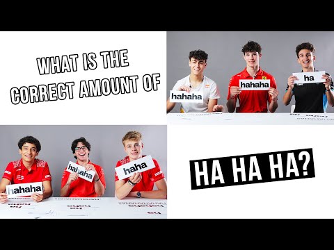 What is the correct amount of HA HA HA?