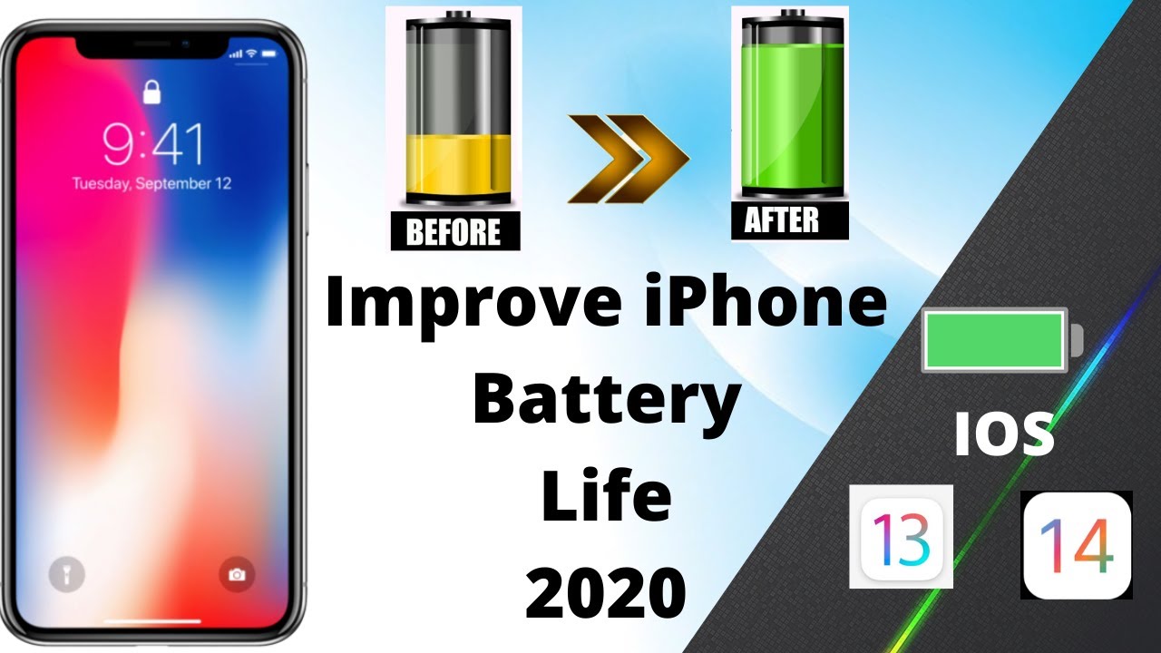 IOS 13 battery saver tips for iPhone!improving iPhone battery life 2020 ...