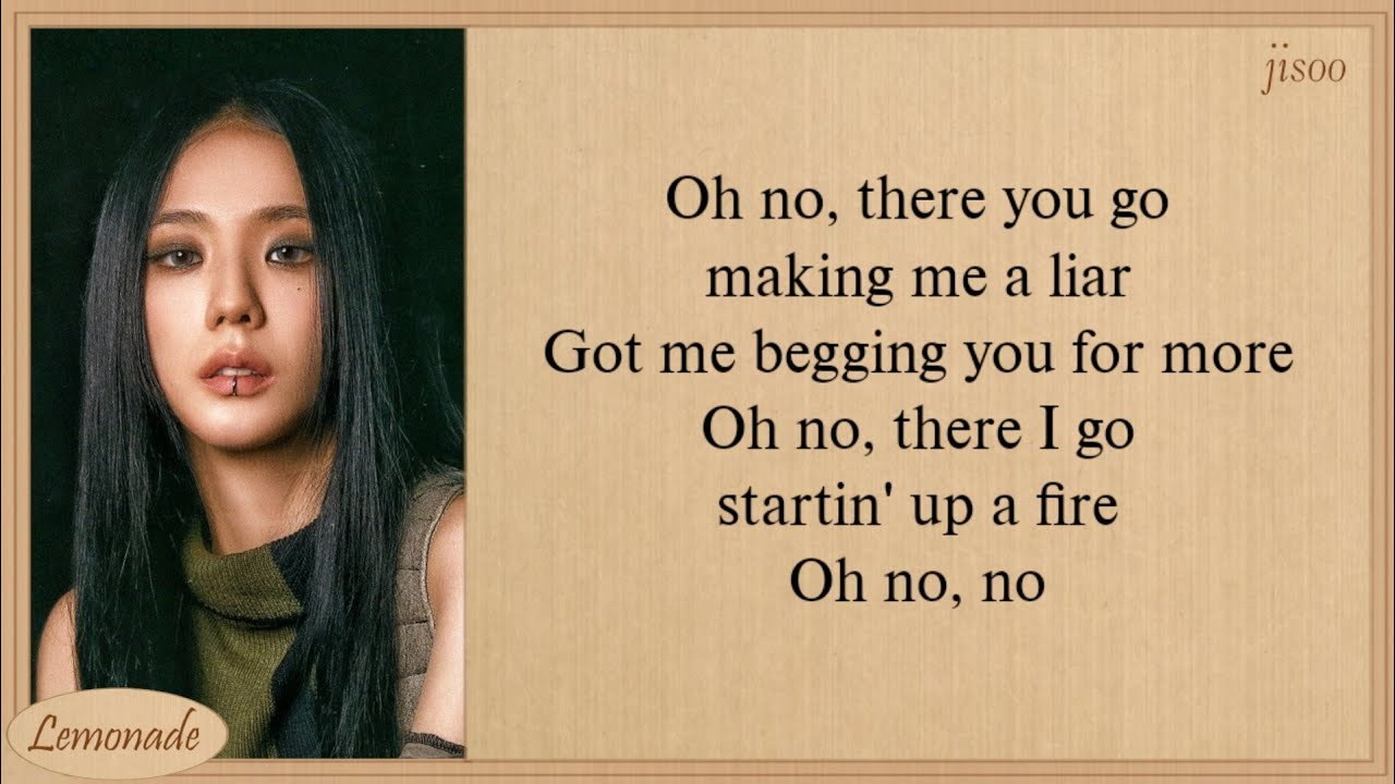 JISOO Liar Lyrics (Original by Camila Cabello) - YouTube