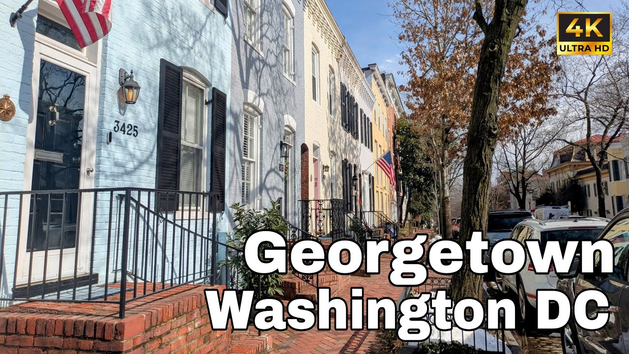 GEORGETOWN - Washington D.C. Winter Walking Tour [4K] - YouTube