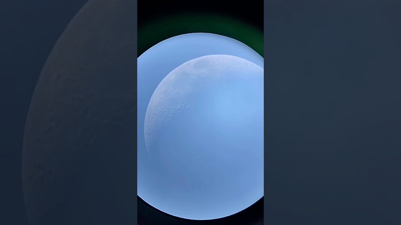 International space station moon transit - YouTube