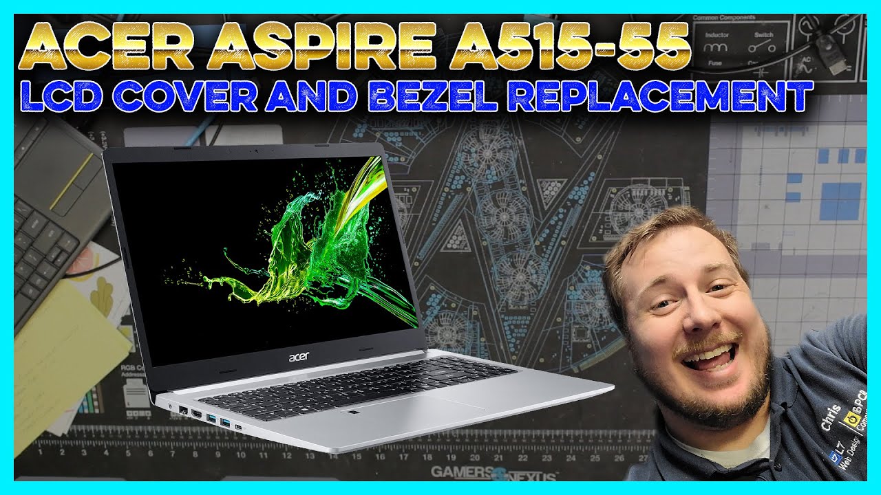 LCD Cover and Bezel Replacement - Acer Aspire A515-55 - YouTube