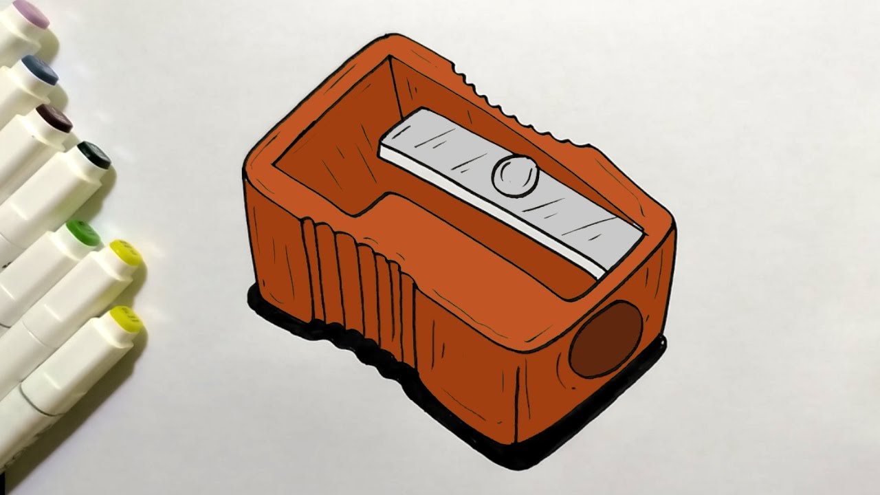 How to Draw PENCIL SHARPENER - YouTube