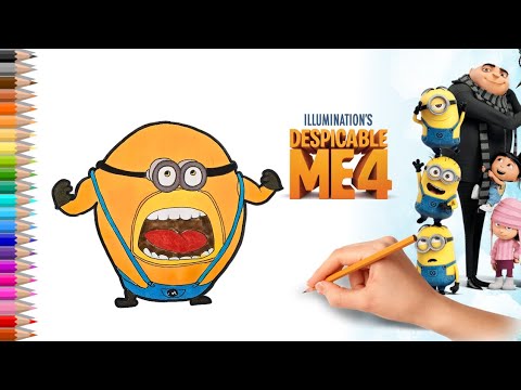 How to Draw Mega Minion Dave | Despicable Me 4 - YouTube