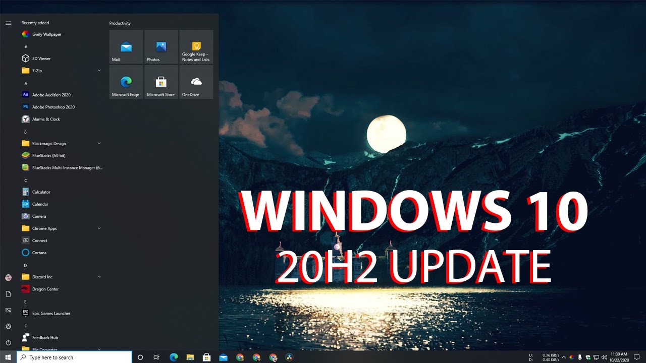 Download Windows 10 October 2020 Update Version 20h2 Build