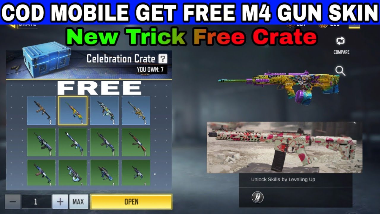 Call Of Duty Mobile Free Gun Skin | Free Crate Call of duty Mobile ...