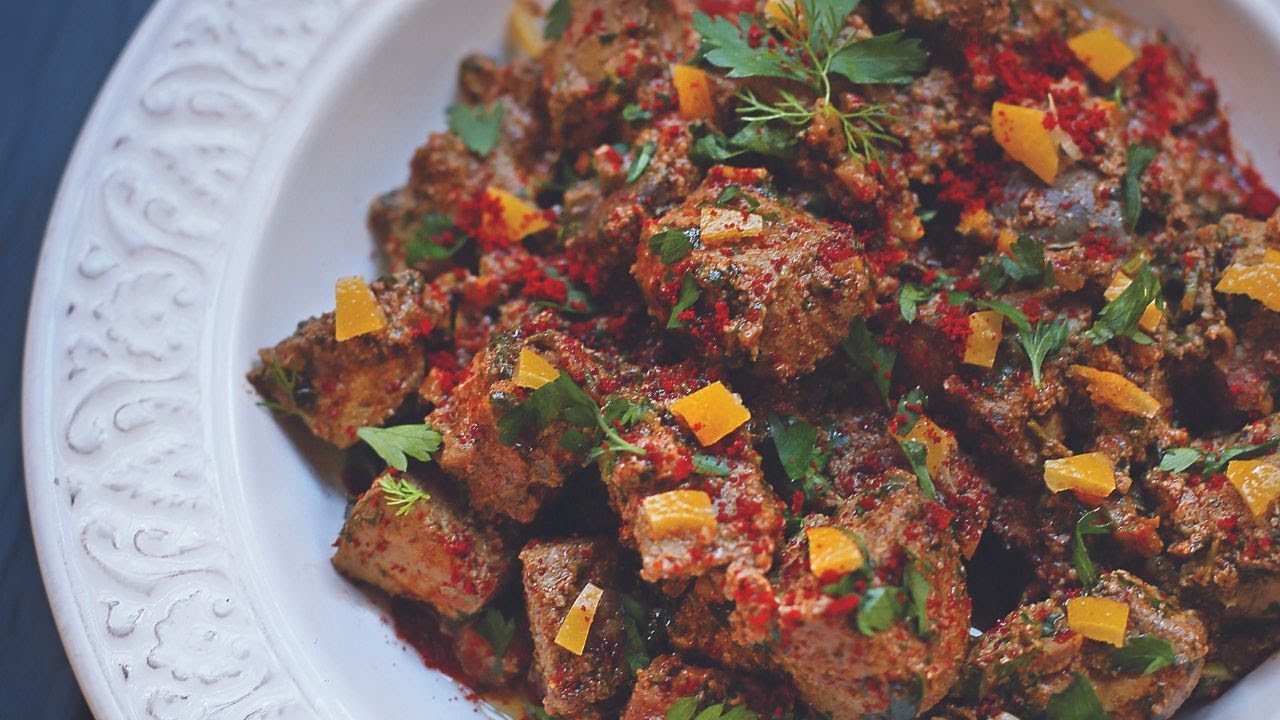 [ENG] Moroccan spiced liver (Kebda Mchermla) | Flavors of Morocco - YouTube