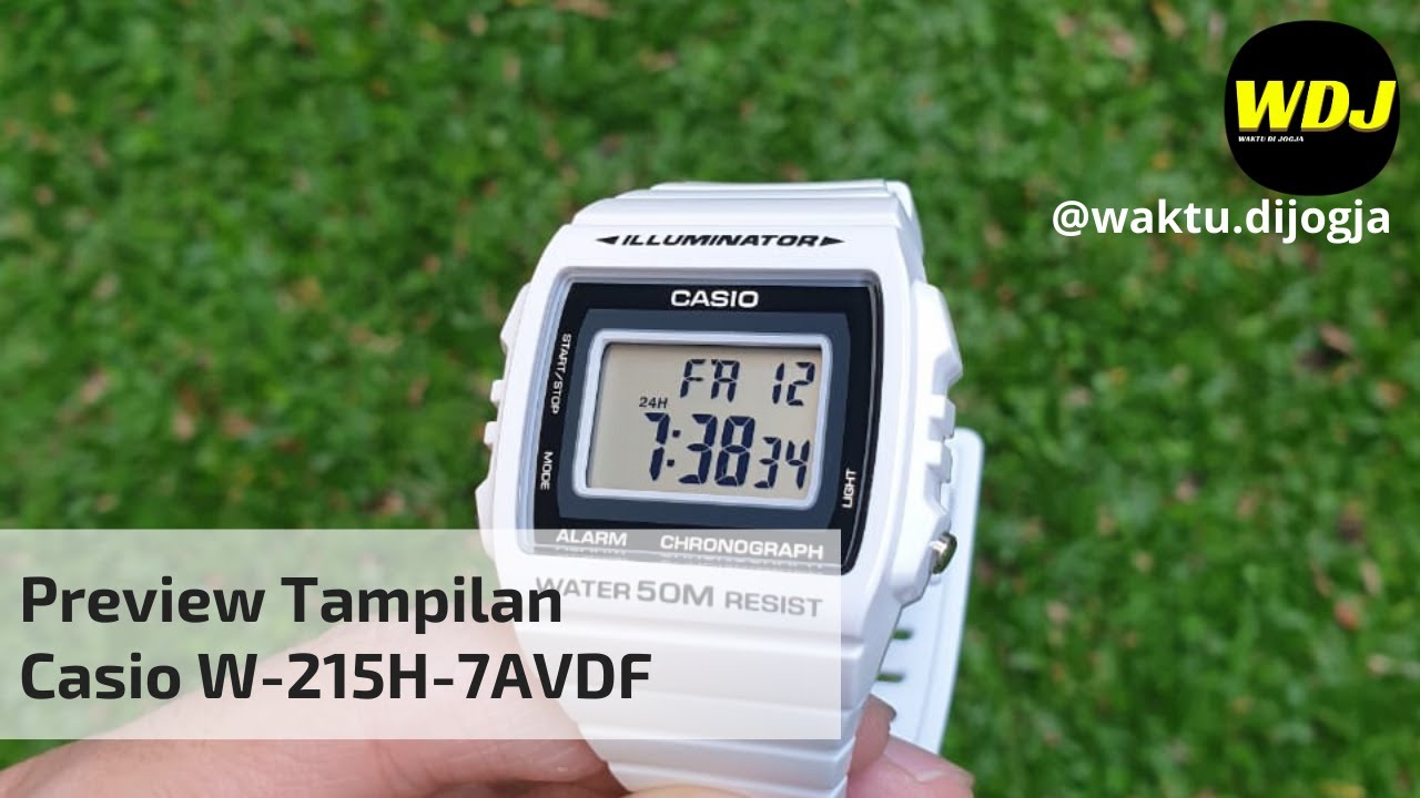 Video Preview CASIO W-215H-7AVDF - YouTube