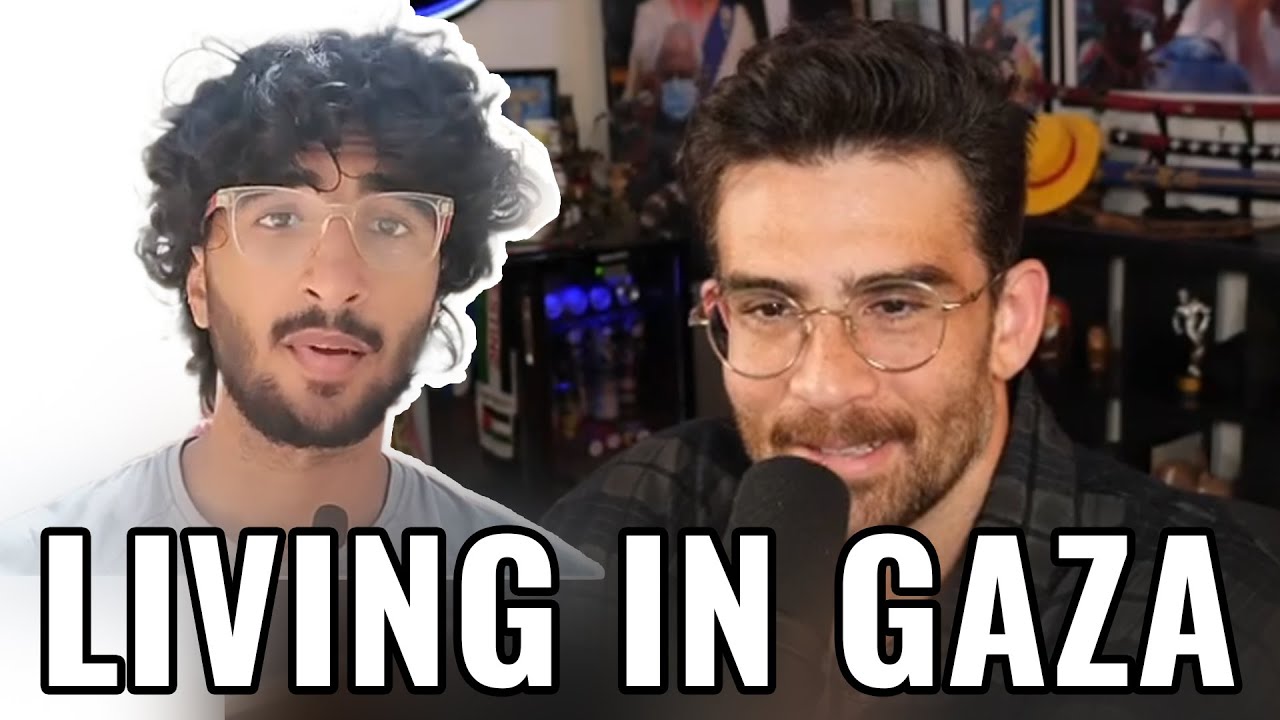 Interviewing a teen living in Gaza - Yusuf Abu Hattab Full Hasanabi ...