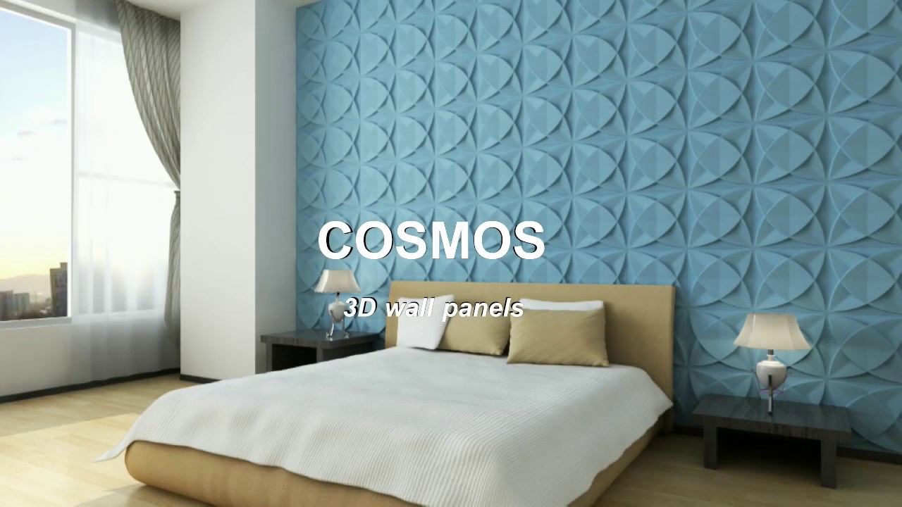 COSMOS, original design of 3D wall panel - YouTube