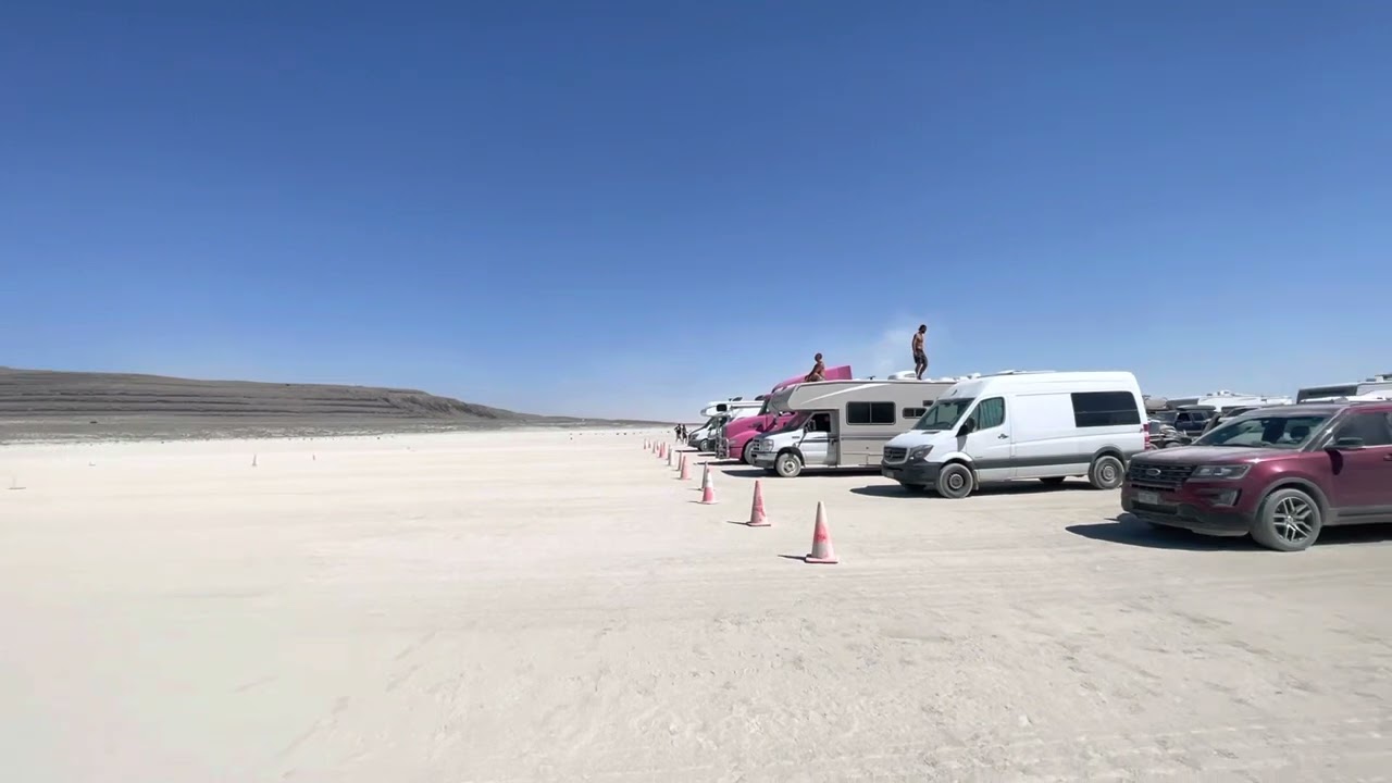 Heading out of Gate Road for Exodus, Burning Man 2022 - YouTube
