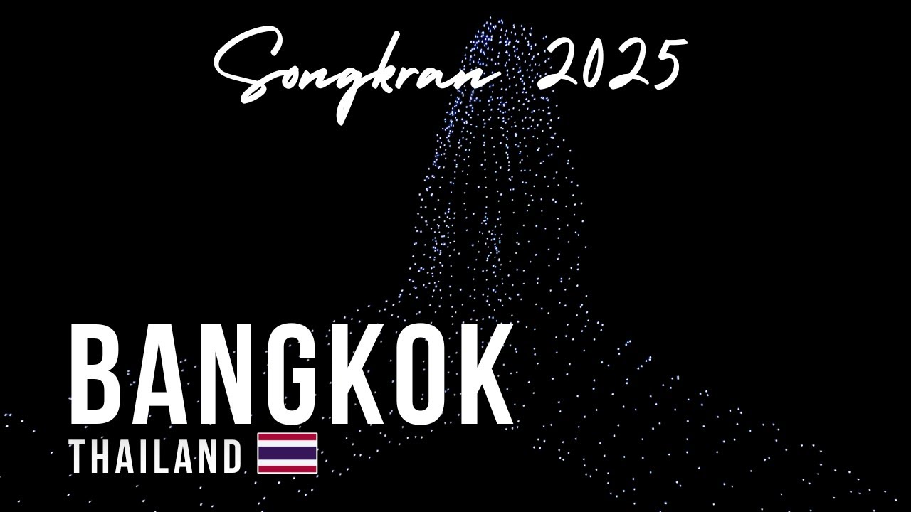 FULL DRONE SHOW | Songkran 2025 | Bangkok, Thailand | @asaniPOV - YouTube
