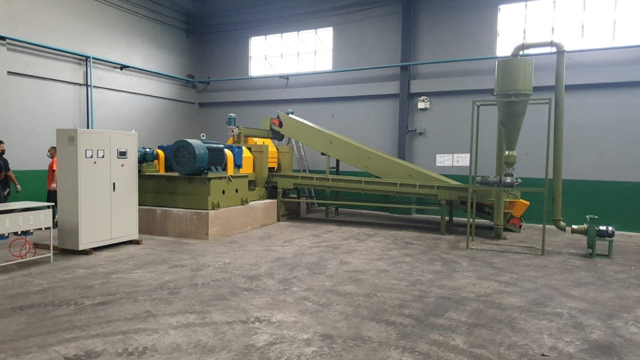 super fine rubber powder pulverizer - YouTube