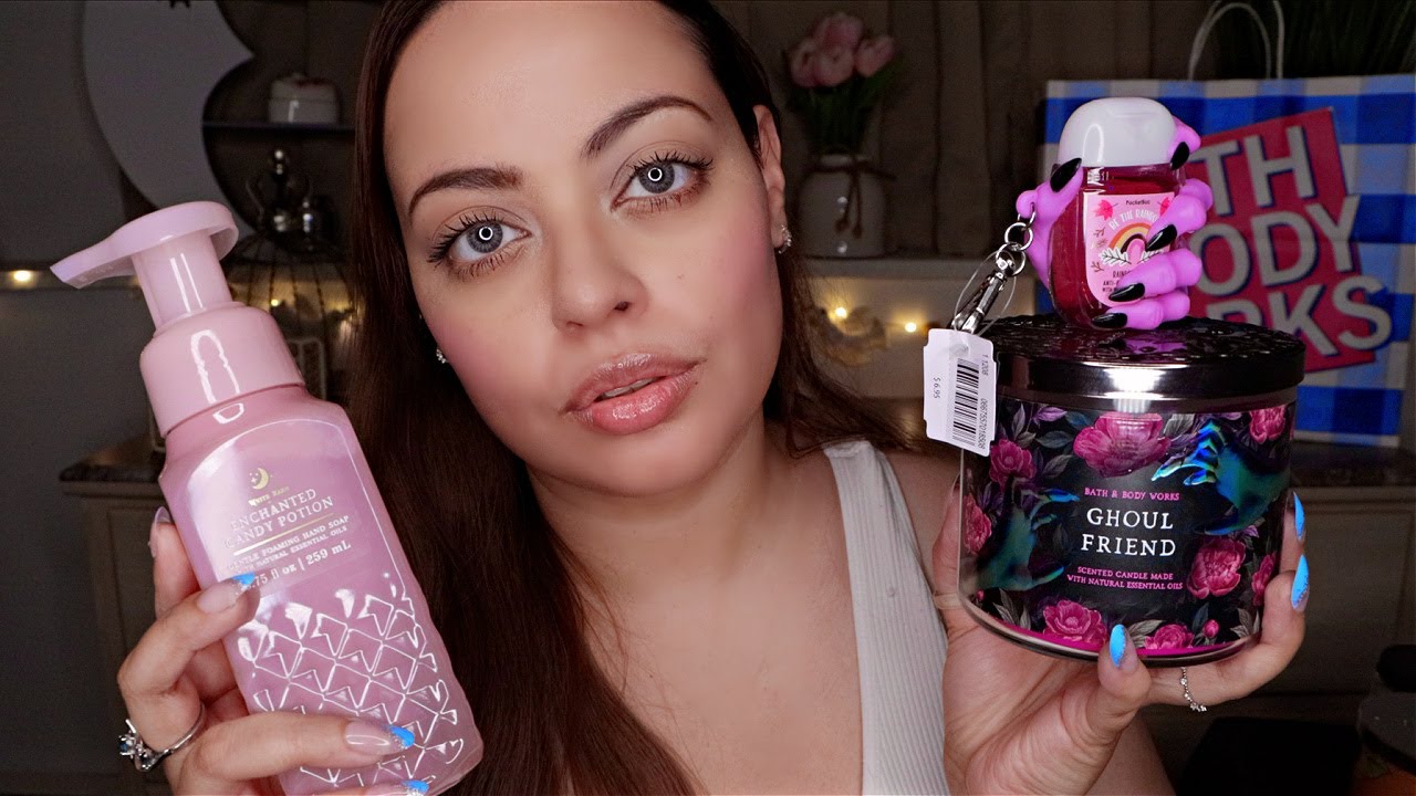 ASMR| Bath & Body Works Haul - Candle Tapping, Lid Sounds, Scratching ...