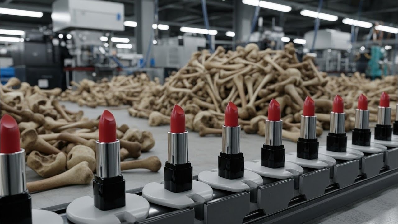 “Inside a Cosmetic Factory: How Lipsticks Are Made with Animal Bones ...